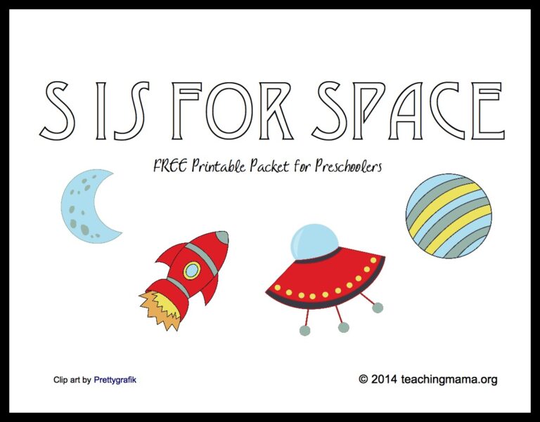10 Engaging Space Worksheets for Preschool Kids - Education Outside