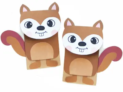 10 Cute and Easy Squirrel Crafts for Preschool - Education Outside