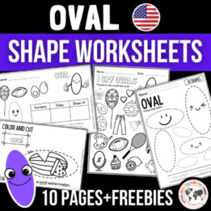 8 Outstanding Oval Worksheets for Preschool - Education Outside