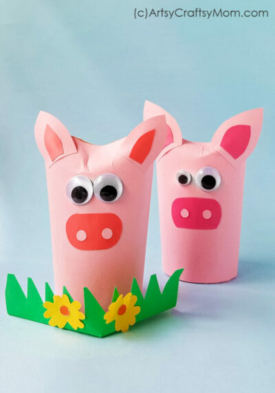 10 Pink and Pretty Pig Crafts for Preschool - Education Outside