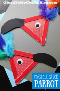 10 Beautiful Parrot Preschool Crafts Activities - Education Outside