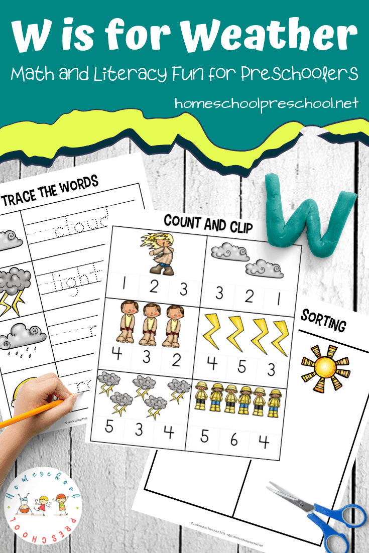 10 Bright Weather Worksheets for Preschool - Education Outside