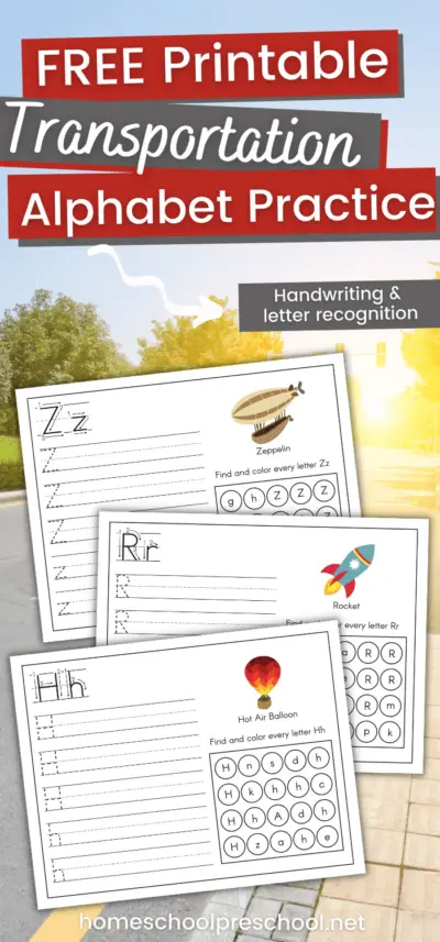 10 Fun and Free Transportation Worksheets for Preschool - Education Outside