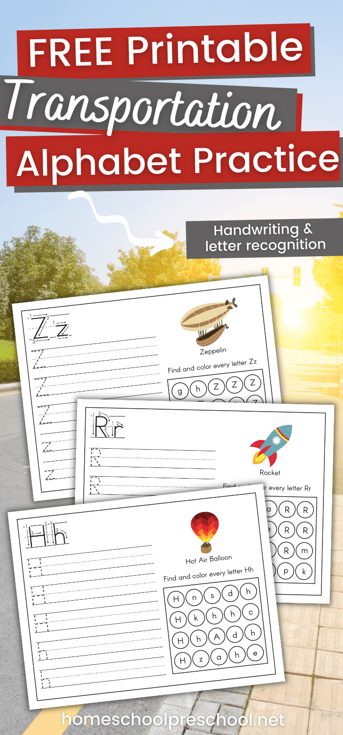 10 Fun and Free Transportation Worksheets for Preschool - Education Outside