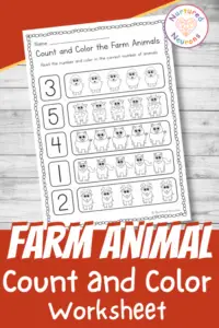 10 Fun Farm Animal Worksheets for Preschool - Education Outside