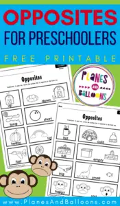 9 Inviting Opposite Worksheets for Preschool Kids - Education Outside