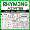 8 No-prep Rhyming Worksheets for Preschool - Education Outside