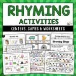 8 No-prep Rhyming Worksheets for Preschool - Education Outside