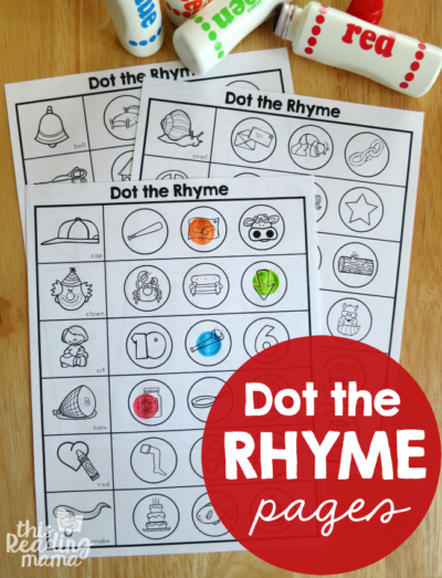 8 No-prep Rhyming Worksheets for Preschool - Education Outside