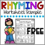 8 No-prep Rhyming Worksheets for Preschool - Education Outside