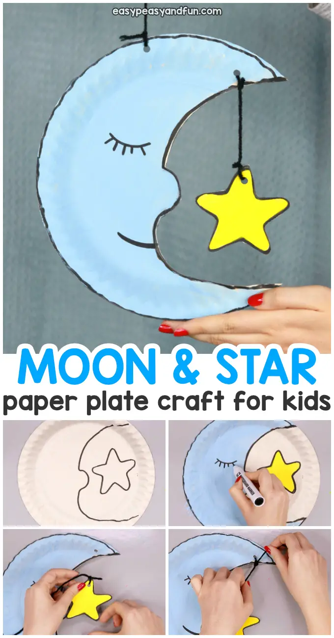11 Bright Preschool Moon Crafts Activities - Education Outside