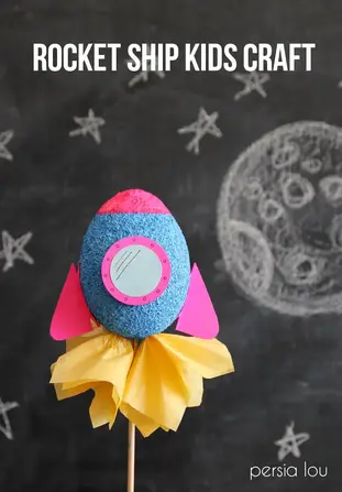 Rocket Ship Name Craft For Preschoolers Blast Off In Learning Using A