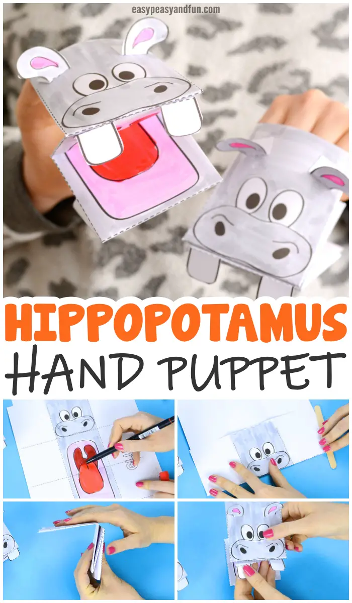 10 Cute Hippo Crafts for Preschool Kids - Education Outside