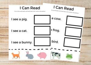 7 Easy Reading Worksheets for Preschool - Education Outside