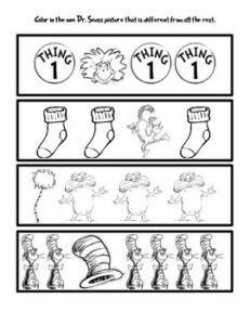 10 Fun Dr. Seuss Worksheets for Preschool Activities - Education Outside