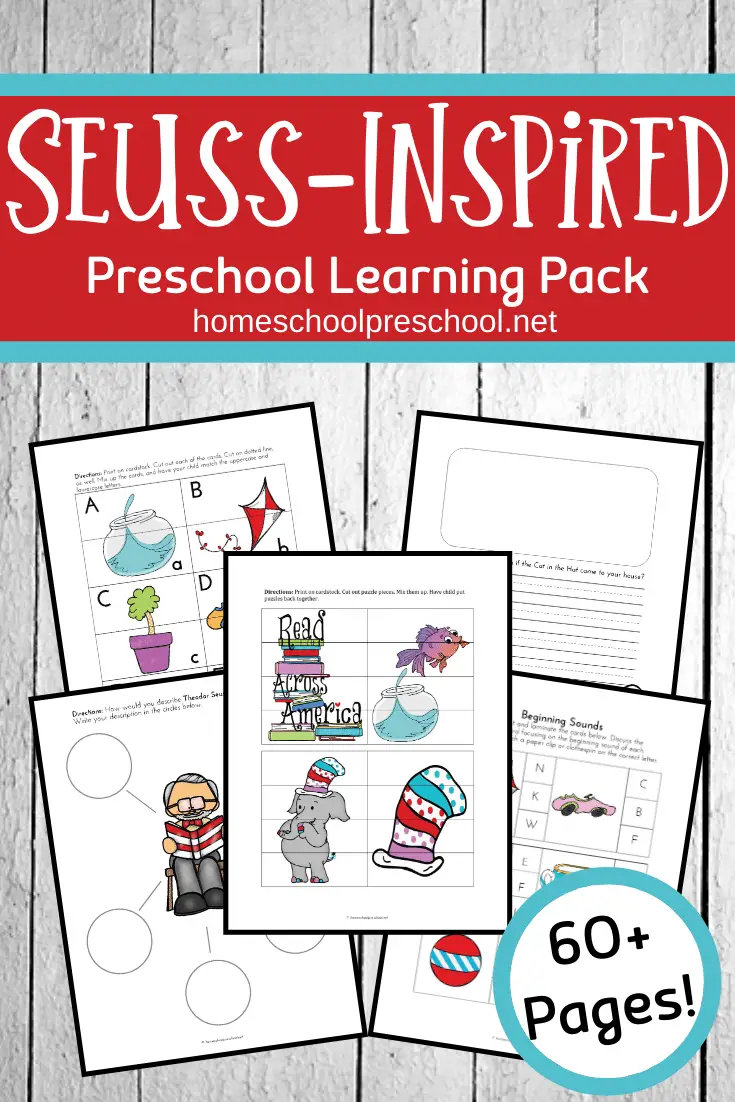 10 Fun Dr. Seuss Worksheets for Preschool Activities - Education Outside